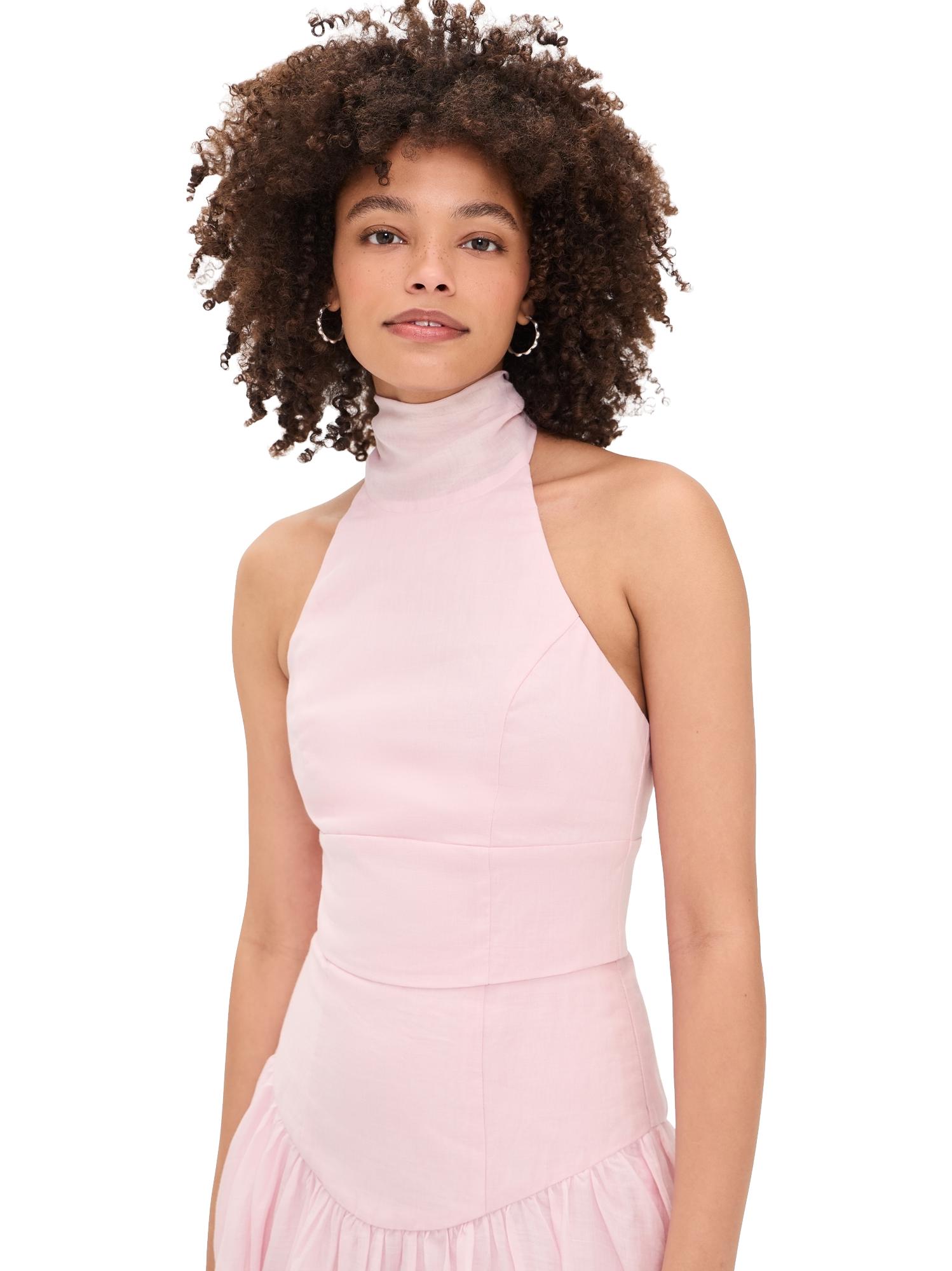 BARDOT BARDOT Harlow Ramie Halter Top